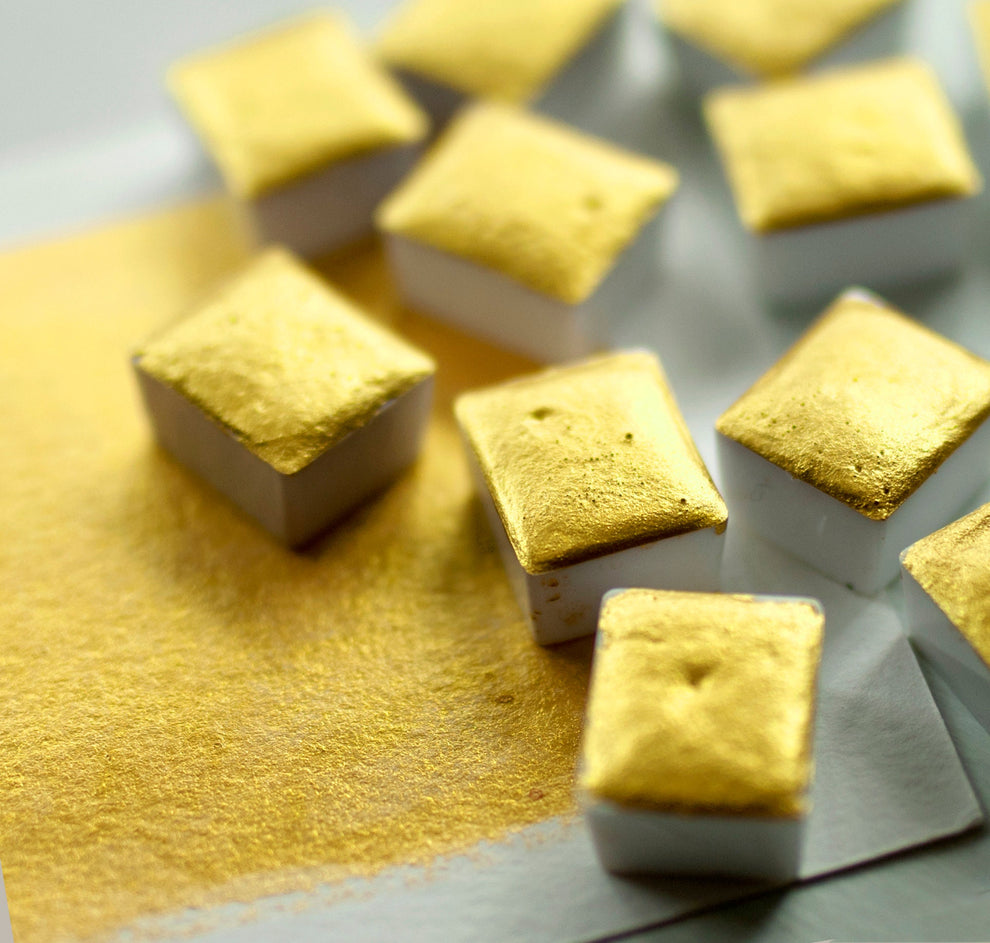 Gold mica pearlescent palette – RedCloverMeadow