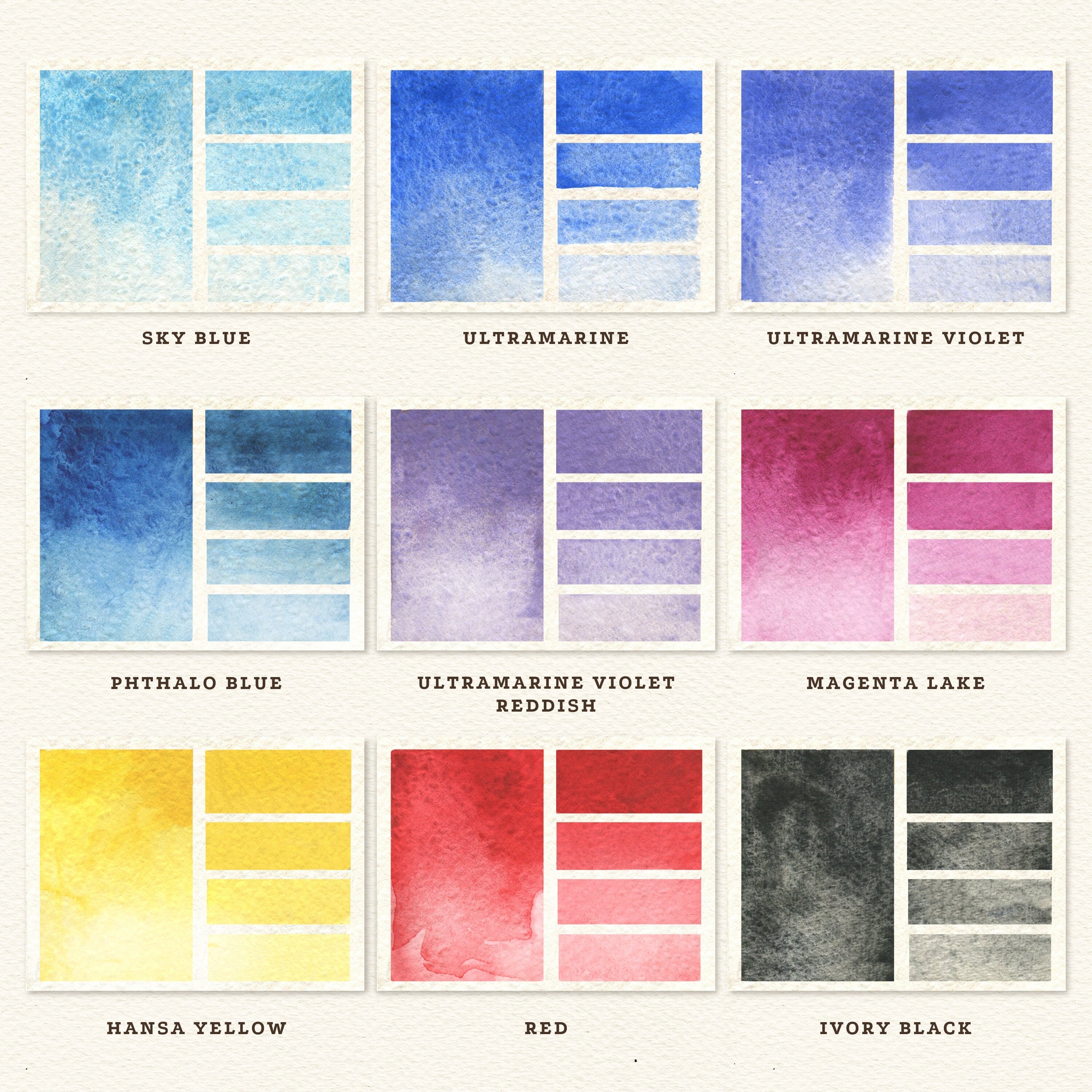 Custom palette. Artisan colors – RedCloverMeadow