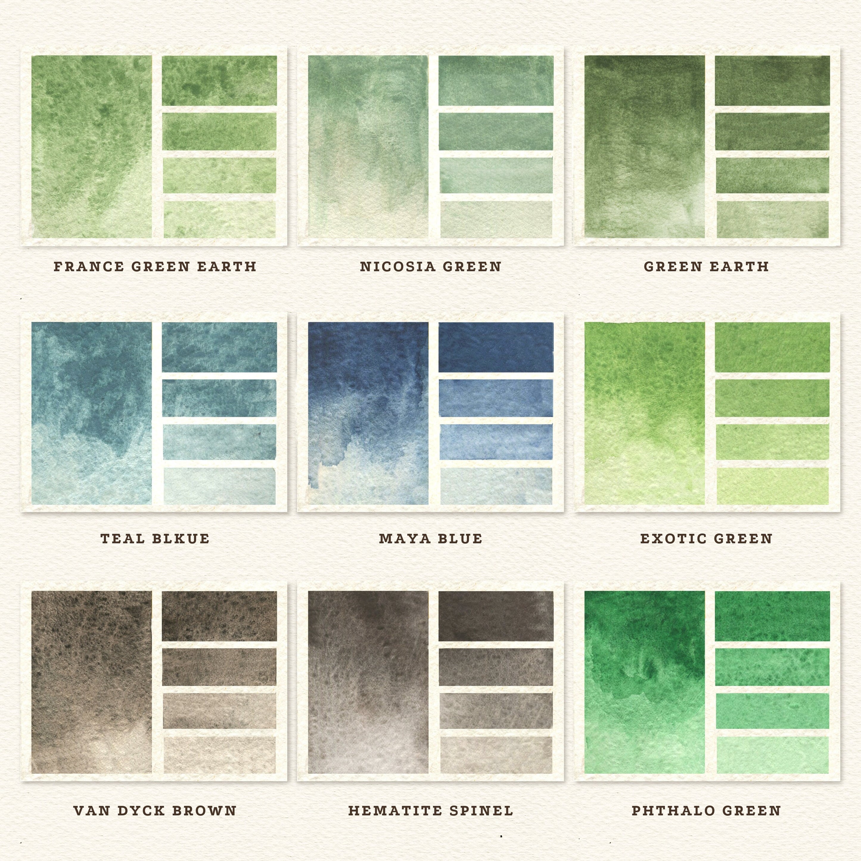 Custom palette. Artisan colors – RedCloverMeadow